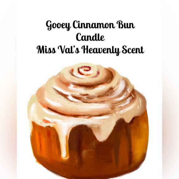 Hand Crafted | Accents | Gooey Cinnamon Bun Handmade 8ozcandle Miss ...